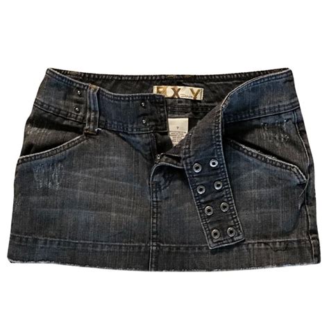 Roxy Vintage Roxy Denim Miniskirt Dream Clothes Stylish Outfits Swaggy Outfits