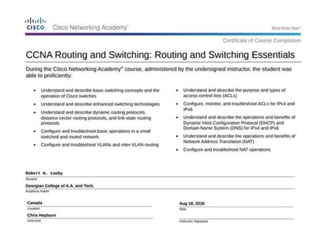 Ccna Routing And Switching Routing And Switching Essentials Ppt
