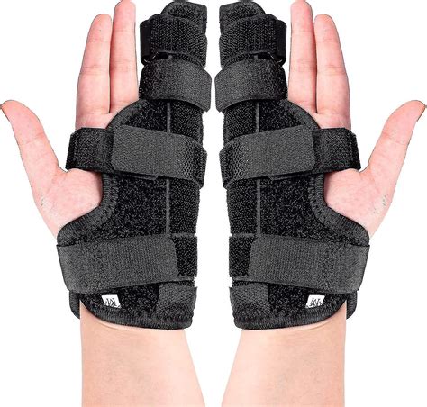 2 Pack Boxer Finger Splint Padded Support Brace Boxer Fracture Splint
