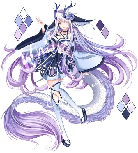 Closed Dragon Girl Ota By Whiterstar On Deviantart