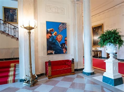 How President Trumps Image Permeates The White House And Beyond The