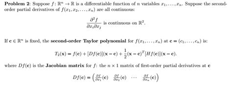 Solved Problem 2 Suppose F Rn → R Is A Differentiable