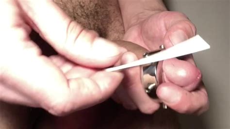 Showing How I Put On A Triple Cock Ring And Thorncrown On My Cock