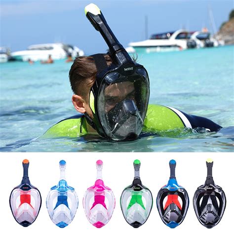 Wave Adult Snorkeling Mask Full Face Snorkeling Mask Hd Snorkeling