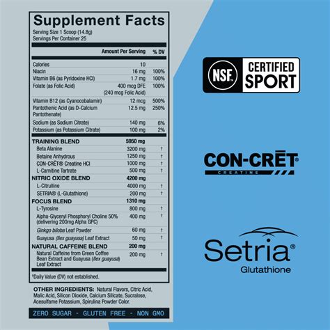 Zoa Pre Workout Powder Wild Berry