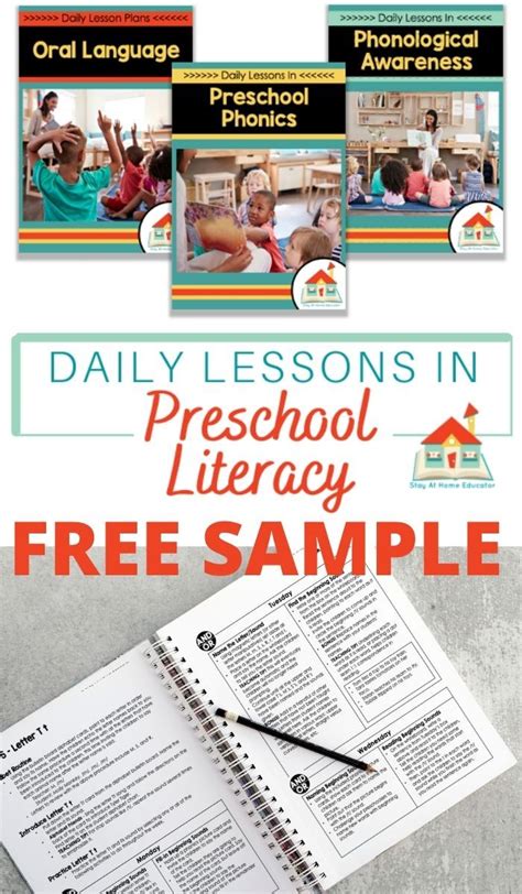 Free Preschool Literacy Curriculum Sample Phonics Lesson Plans