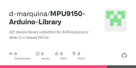 GitHub D Marquina MPU Arduino Library I C Device Library Collection For AVR Arduino Or
