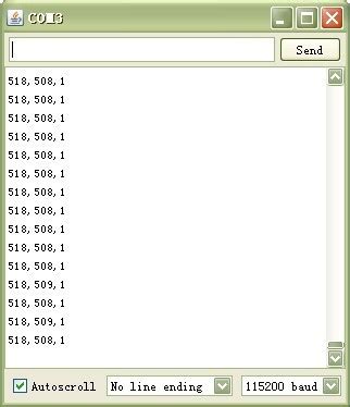 Arduino和PS 游戏摇杆简单测试