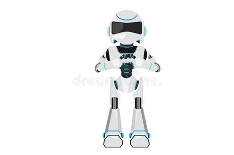 Business Design Drawing Robot Making Heart Symbol With Fingers In Front