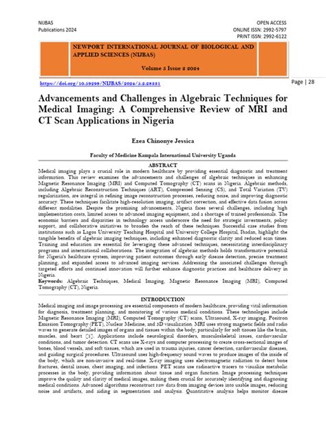 Advancements And Challenges In Algebraic Techniques For Medical Imaging