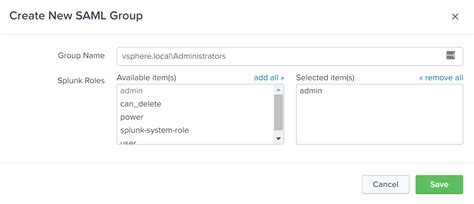 Configure Splunk To Use A Vcenterpsc As A Saml Idp