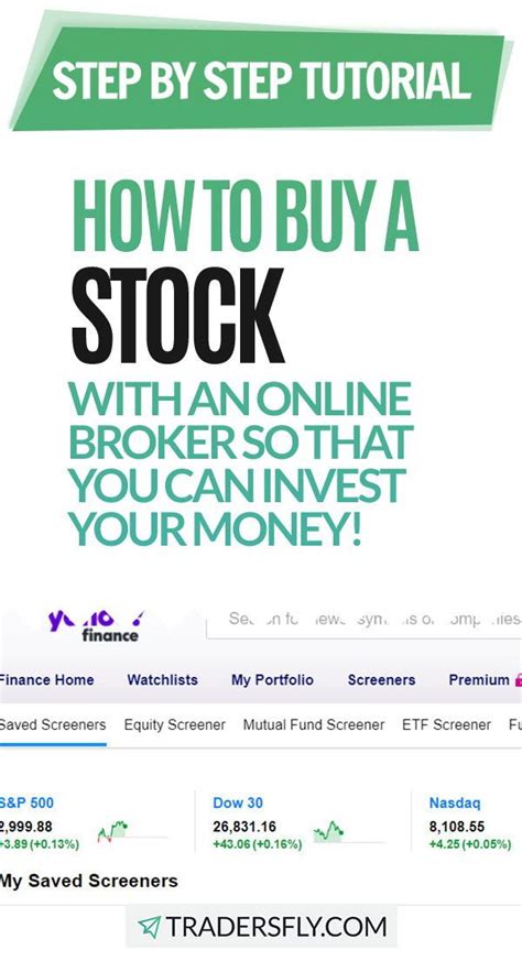 Step By Step Process Of Making A Stock Trade Online And Buying Shares