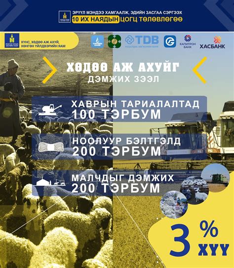 Хөдөө аж ахуйн үйлдвэрлэлийг дэмжих 3 хувийн хүүтэй 500 тэрбум төгрөгийн зээлийг 3 чиглэлд олгож