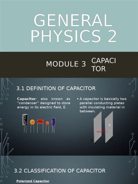 Module 3 Pdf Capacitor Capacitance