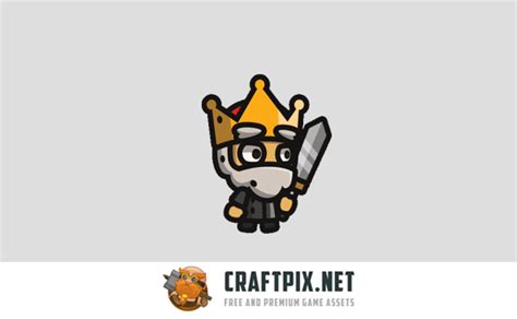 King Tiny Style D Character Sprites CraftPix Net
