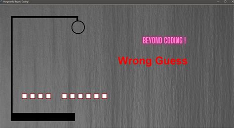 Hangman Game Using Python Beyond Coding