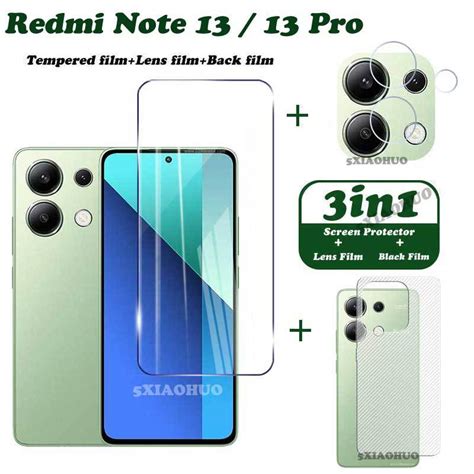 3in1 For Redmi Note 13 Pro Anti Spy Privacy Tempered Glass Redmi Note 13 Screen Protector Lens