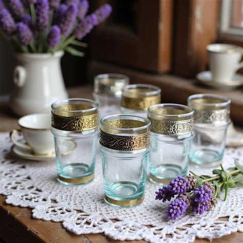 Moroccan Tea Glasses Collection Marrakeche Crafts