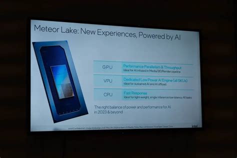 Intel Meteor Lake Is Not Out Of The Gates Just Yet But The Vpu Ai