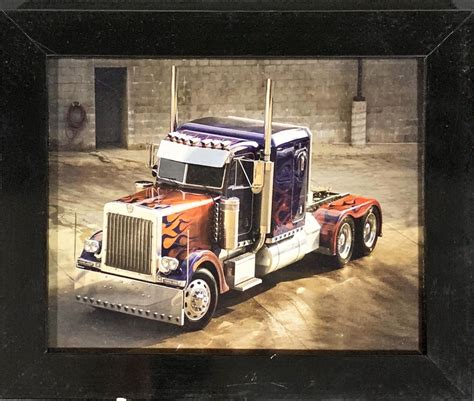 Quadro Moldura Optimus Prime Transformers 24x29 Toyshow Tudo