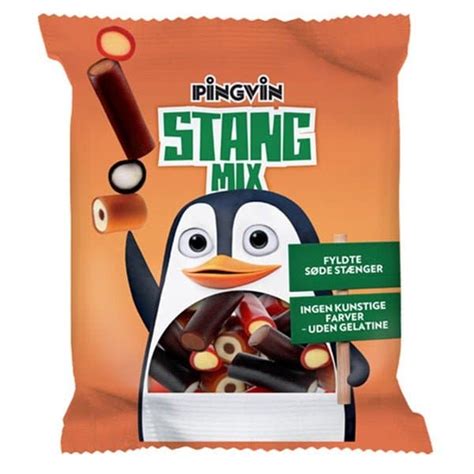 Toms Pingvin Stang Mix 130g Danish Licorice Candy
