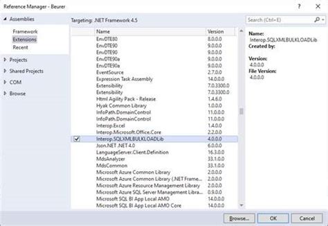 C Interop Is Missing From My Reference Manager Stack Overflow