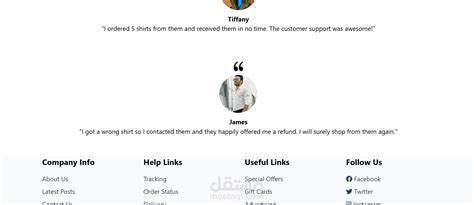 تصميم وبرمجة موقع إلكتروني متكامل باستخدام Html Css Javascript Tailwind مستقل