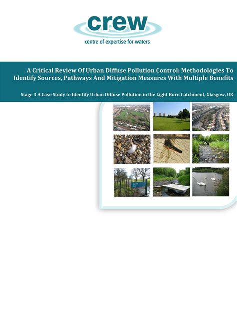 a critical review of urban diffuse pollution control methodologies to