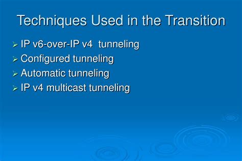 PPT IPv6 Transition Mechanisms And Techniques PowerPoint Presentation ID 3221770