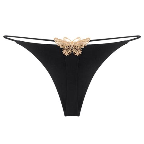 Odeerbi 2024 Bow Tie Panties T Back Panties Women Butterfly Underwear