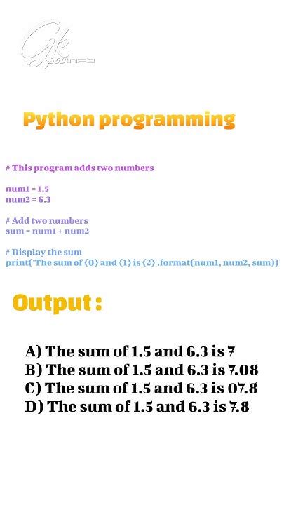 This Program Add Two Numbers Comments Your Answers Python3