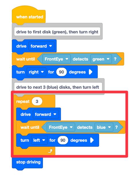 Vex Cs Unit 7 Decisions With Colors Lesson 2 Drive To Green Then