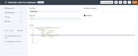 In Calendar View How To Show Employee Name And Designation Erpnext