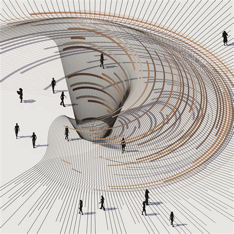 Bezier Curve Cave Pavilion Rhino Grasshopper Tutorial On Behance