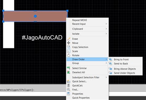 fungsi draw order di autocad