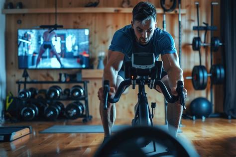 Remote Fitness Coach Leading Virtual Workout Session Demonstrating