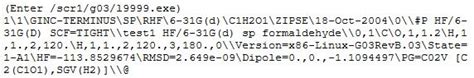 A Typical Gaussian Output File Anorganische Chemie Universität Rostock