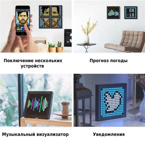 Цифровая пиксельная фоторамка Divoom Pixoo Diy Pixel Art Frame с приложением для рисования 16x16