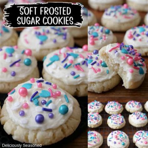 Soft Frosted Sugar Cookies Deliciously Seasoned
