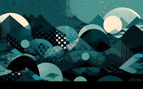 premium ai image abstract shapes and a monochromatic color scheme