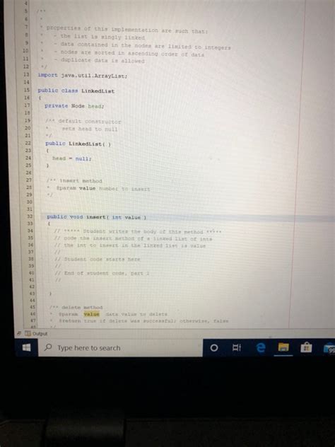 Solved Two Part Question1 Code The Insert Method Of A