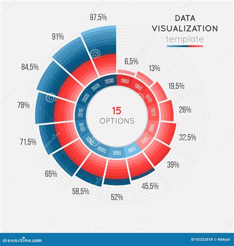 Vector Circle Chart Infographic Template For Data Visualization