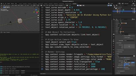 Generate 3d In Blender Using Python Script