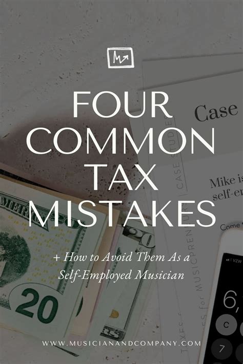 Four Common Tax Mistakes How To Avoid Them As A Self Employed