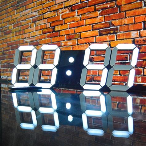 White And White Led Clock Looking For A Simple Yet Sophisticated… By