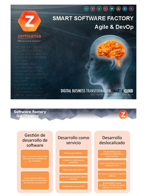 Smart Software Factory Agile And Devop Pdf Scrum Software
