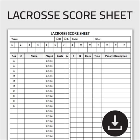 Defensive Football Stat Sheet Template