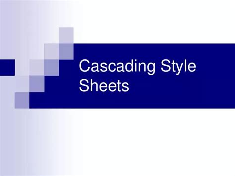 Ppt Cascading Style Sheets Powerpoint Presentation Free Download