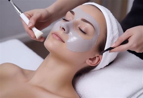 Photo Of Young And Cute Woman Girl Getting Facial And Face Mask