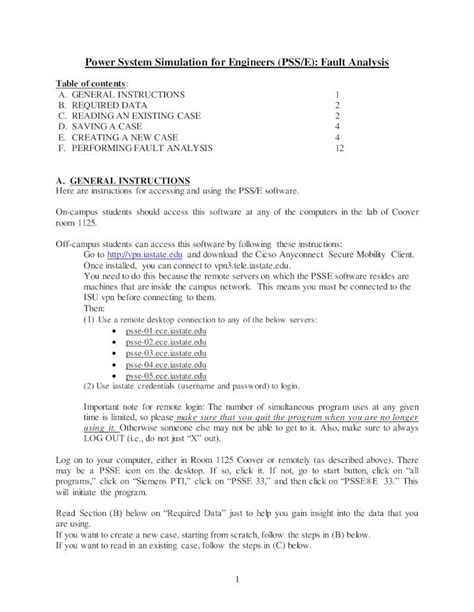 Pdf Power System Simulation For Engineers Psse Version 30